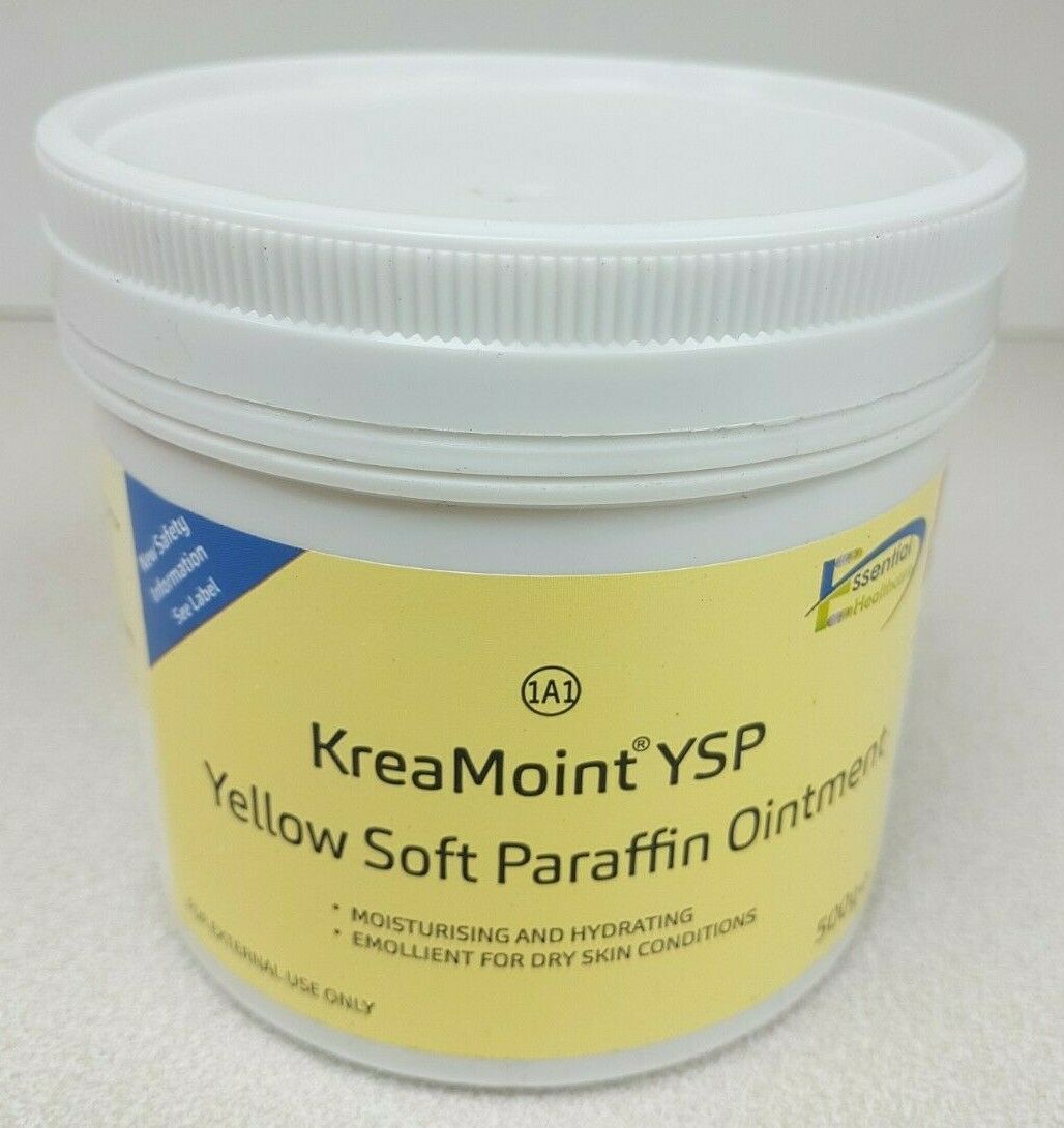 KreaMoint 100% Yellow Soft Paraffin (YSP) Ointment 500g Emollient ...